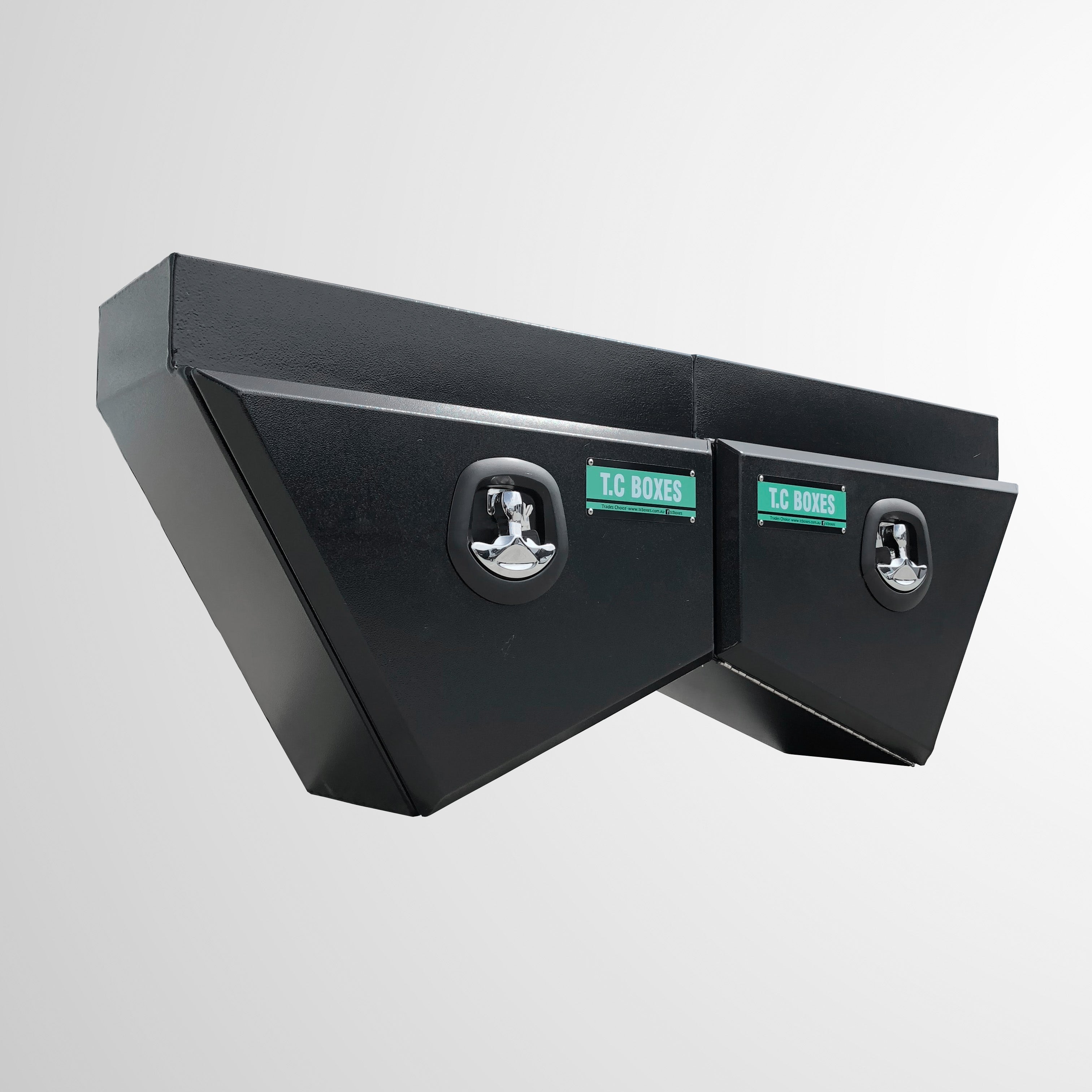 600mm Tapered Under Tray Toolbox (Pair) - Black – T.C BOXES