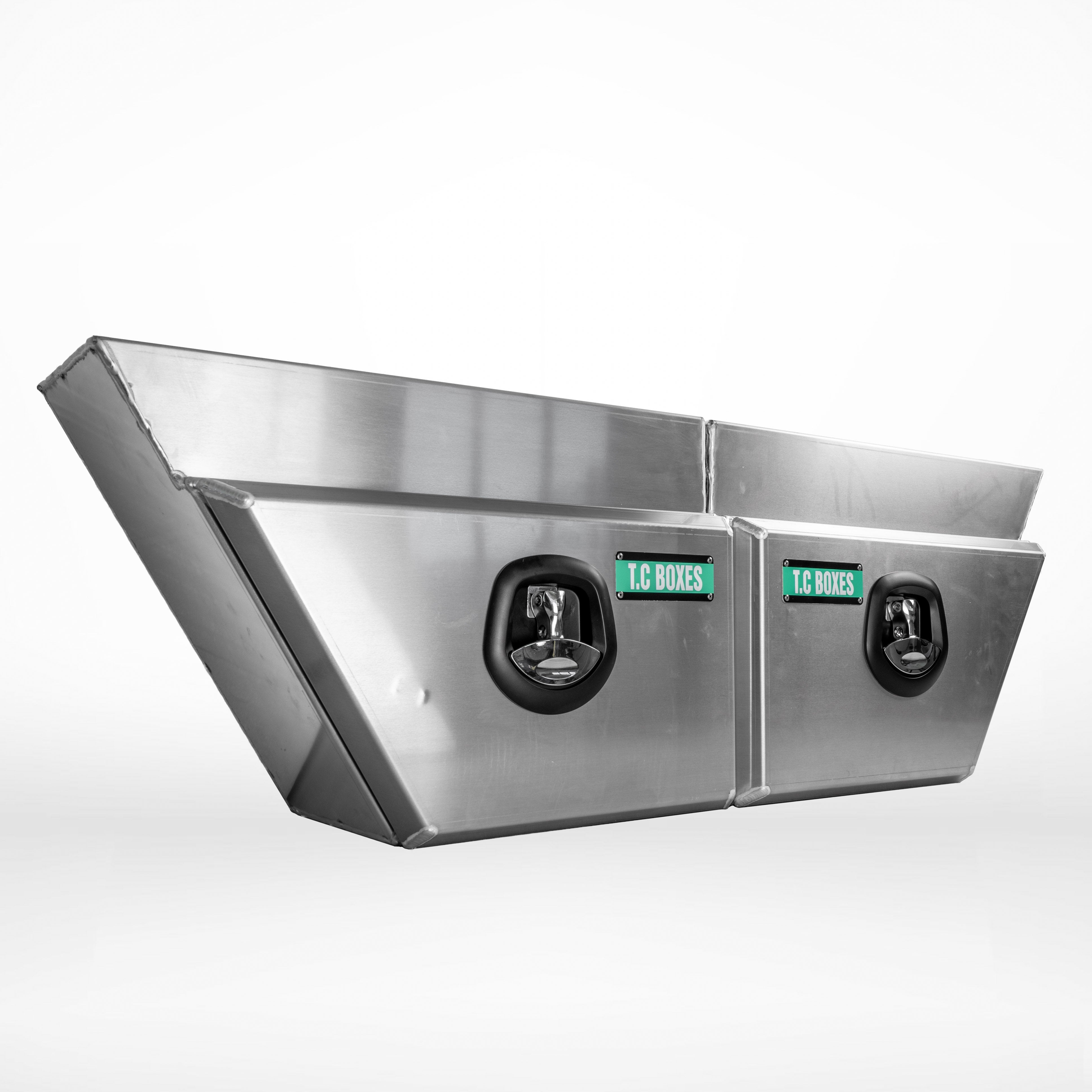 600mm Square Under Tray Toolbox (Pair) - Alloy – T.C BOXES